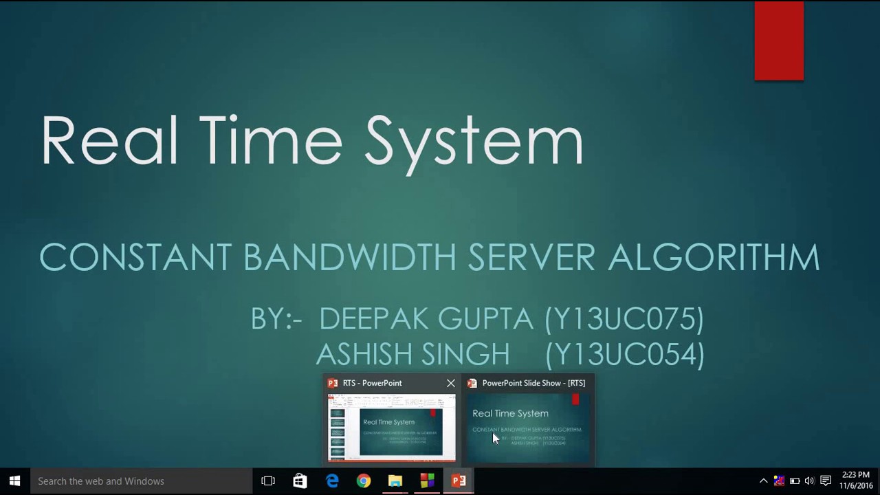 Real Time Systems Academic Project - YouTube