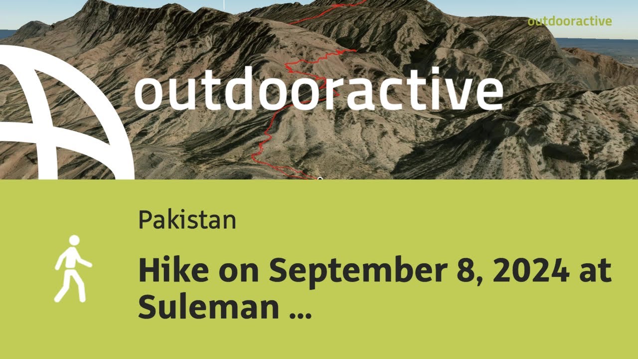 Flyover video: Hike on September 8, 2024 at Suleman mountain range ...