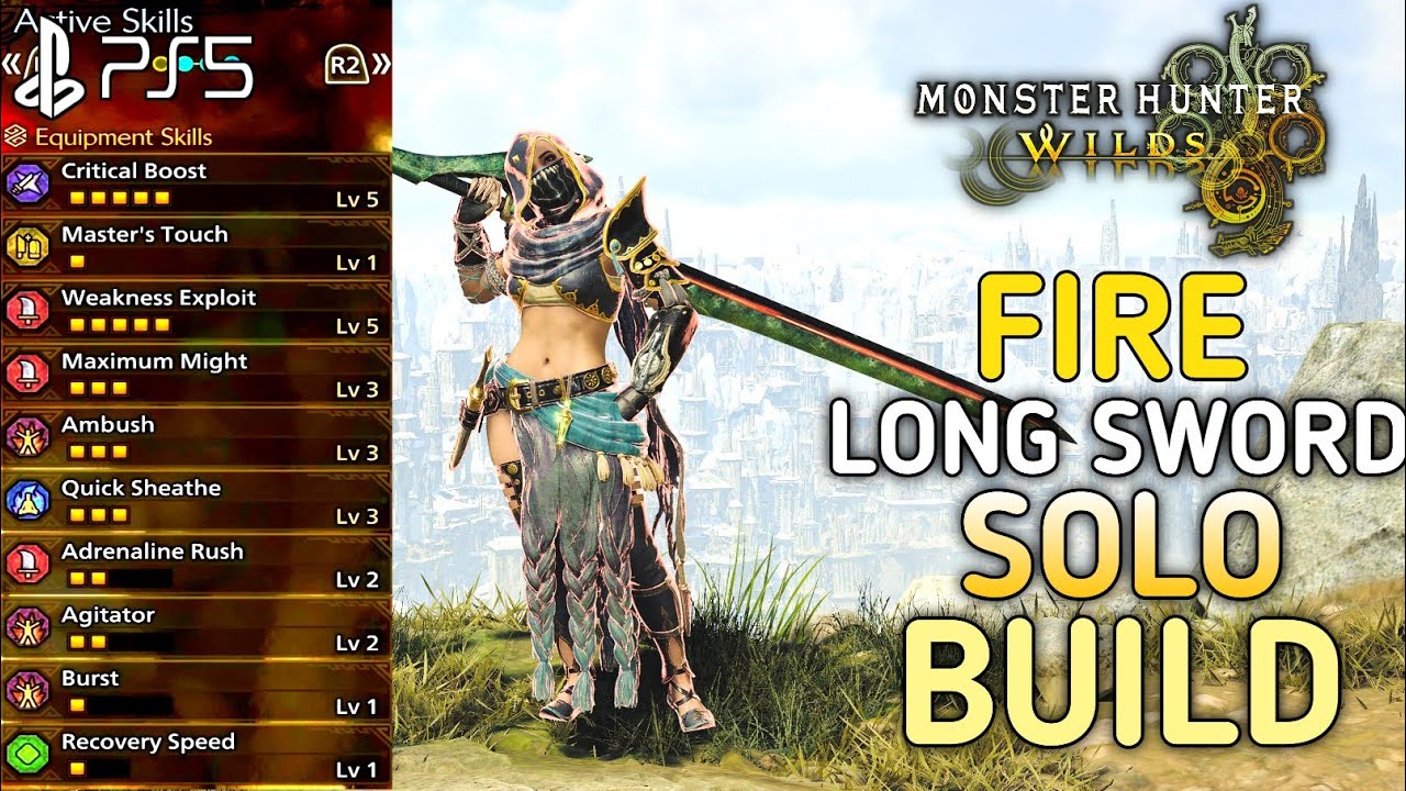 Best Fire Long Sword Build MONSTER HUNTER WILDS Long Sword Build ...