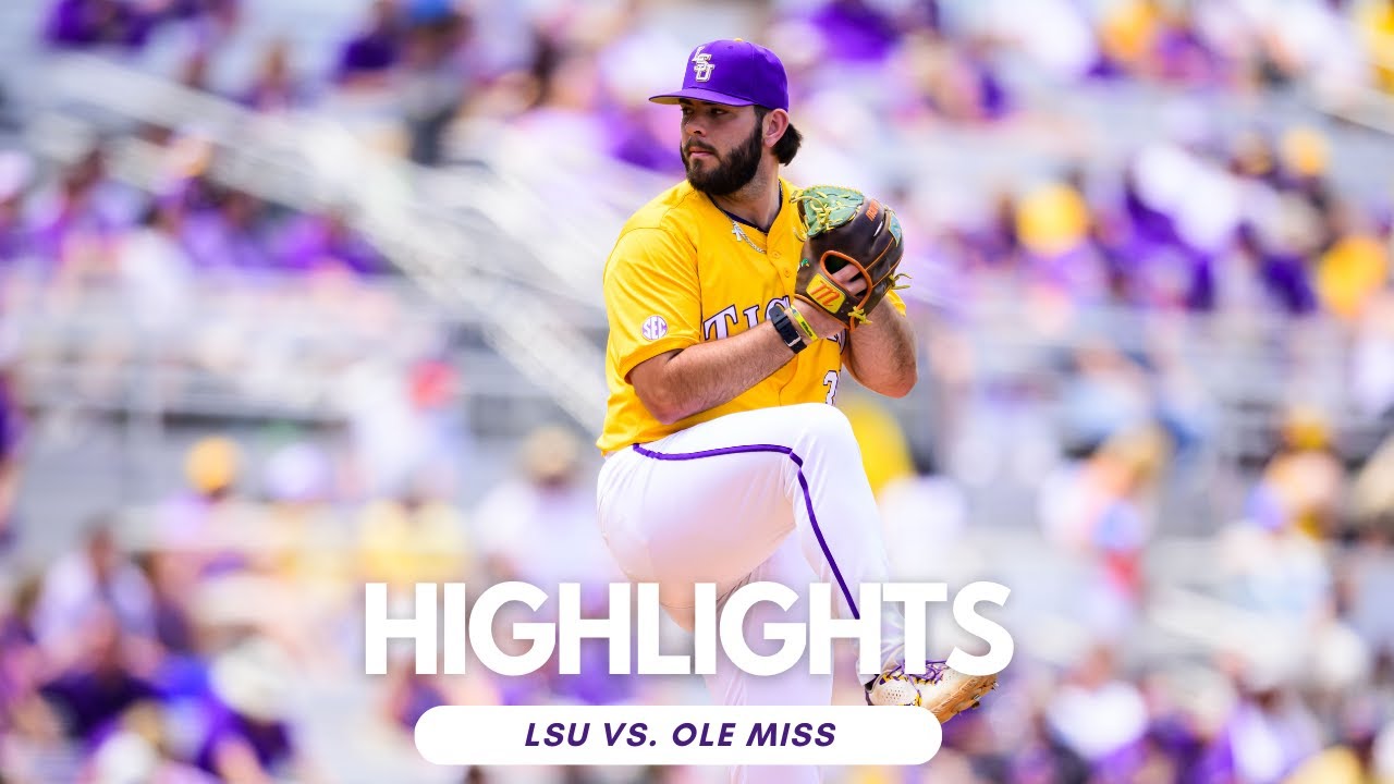 LSU Baseball Sweeps Ole Miss with 9-3 Win in Game 3 | Highlights - YouTube
