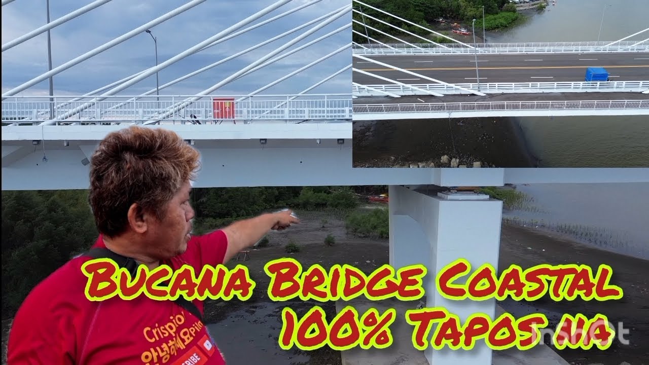 Bucana River Bridge Project. 100% Tapos na, Ganda Iconic Bridge. - YouTube