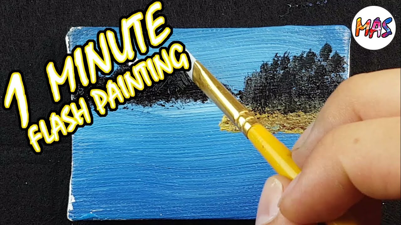 1 minute PAINTING | FLASH PAINTING 4. - NONAME | Dipinto con colori ...