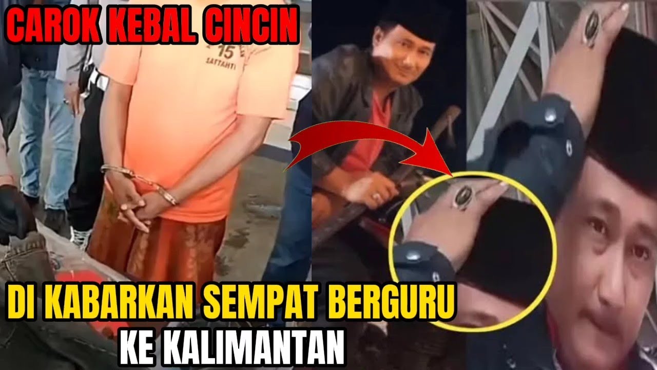 Hasan carok keb4l? Karena cincin badar bes! atau berguru ke Kalimantan ...