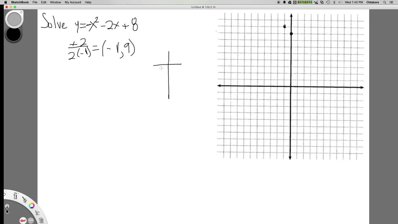 Solve a Quadratic by Graphing 2 - YouTube