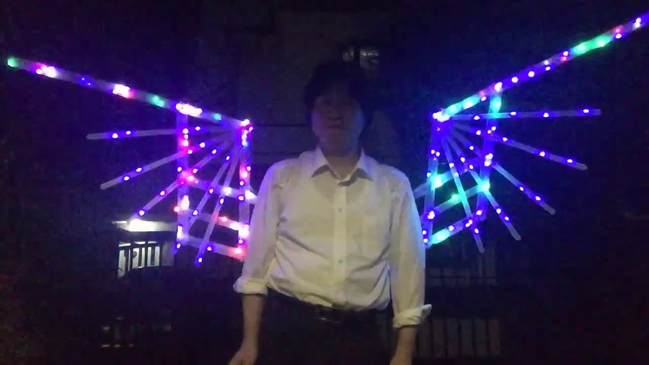 lighting wing cosplay - YouTube