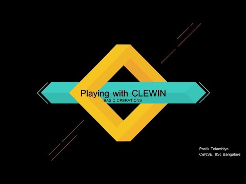 Using Operations (Part 1)|| Playing with CLEWIN - YouTube