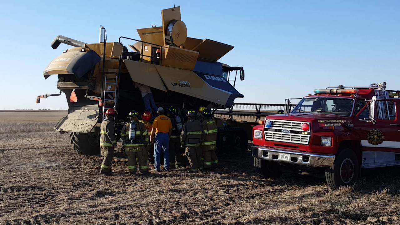 Combine fire Thursday - YouTube