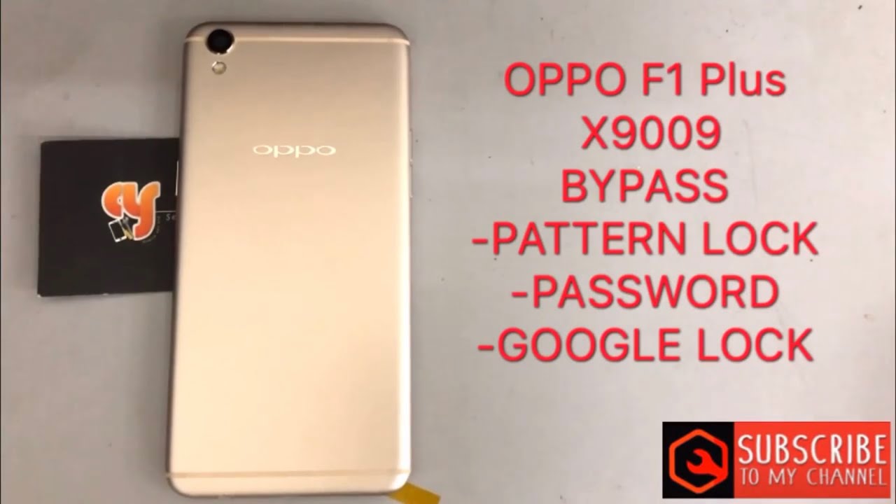 OPPO F1plus/X9009 frp bypass screen lock/google account - YouTube
