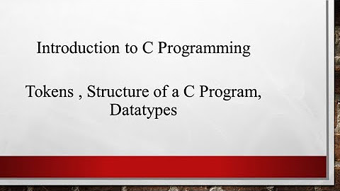 Programming For Problem Solving (C Programming) - YouTube
