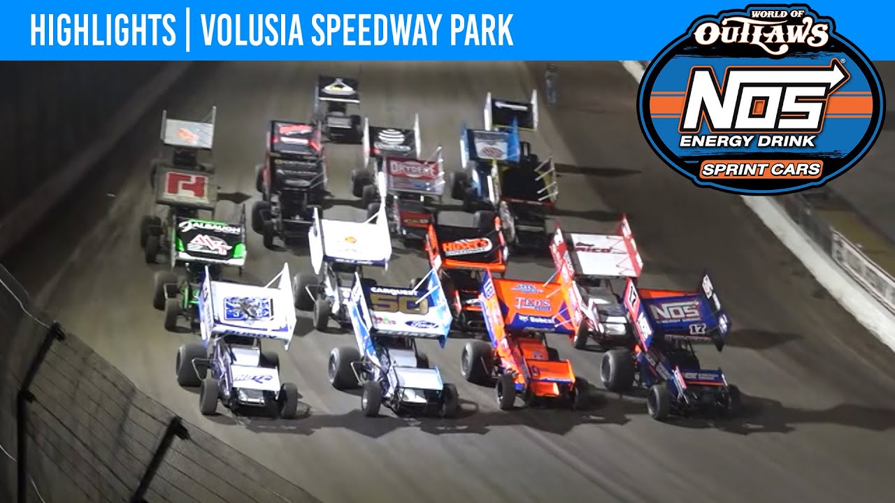 World of Outlaws NOS Energy Drink Sprint Cars | Volusia Speedway Park ...