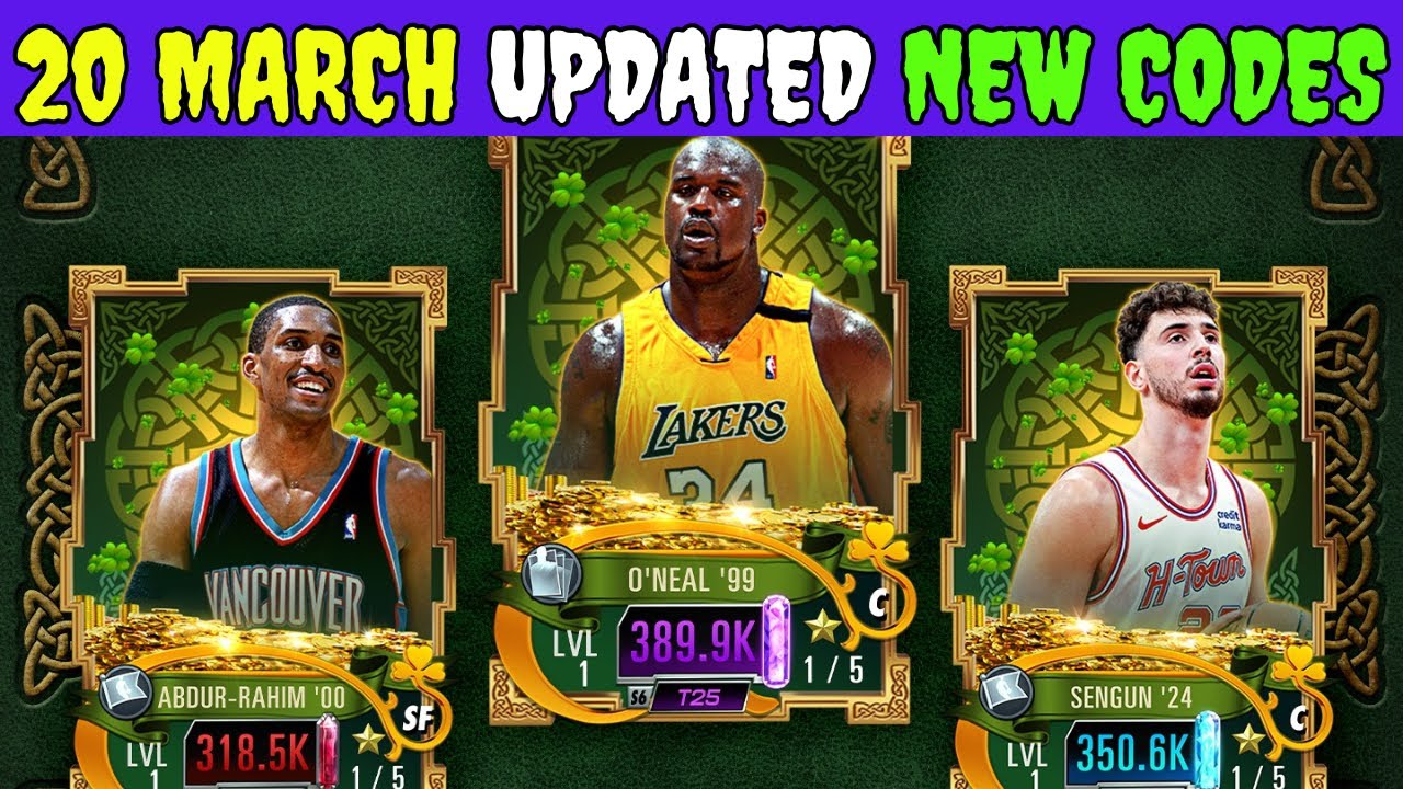 20 NEWEST💥NBA 2K MOBILE REDEEM CODES 2024 - NBA 2K MOBILE CODES 2024 ...