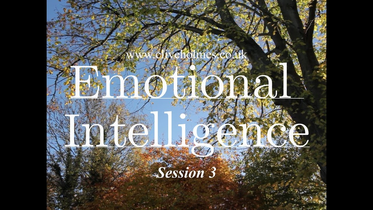 Emotional Intelligence - Session 3 - Clive Holmes - YouTube