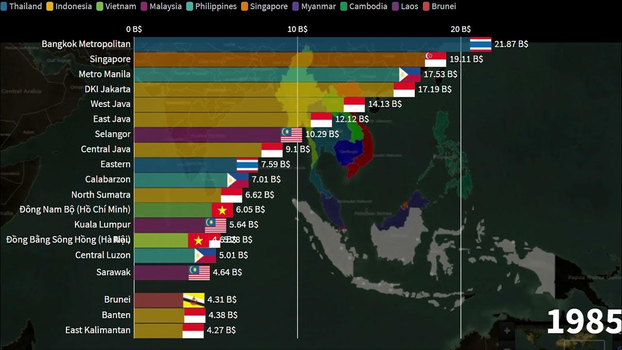 Administrative Units Of Asean Countries Gdp Comparison 1960 2025 In