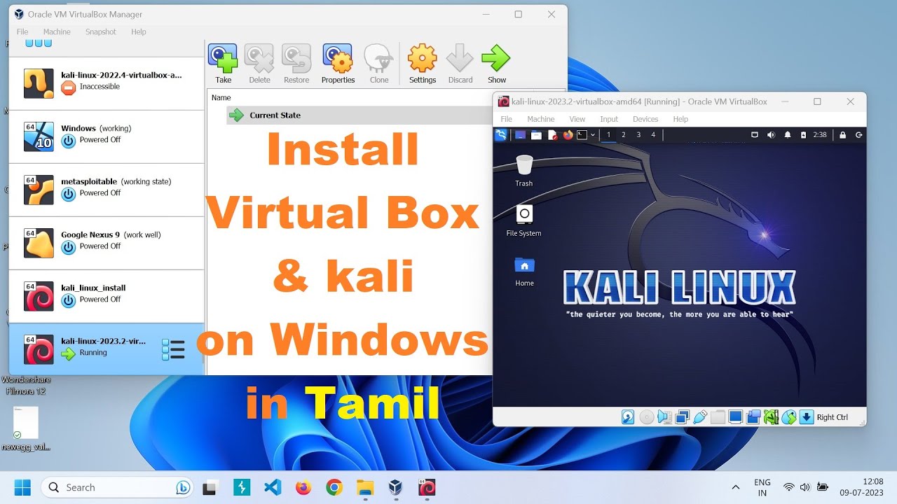 Install virtual box & Kali Linux on windows - YouTube