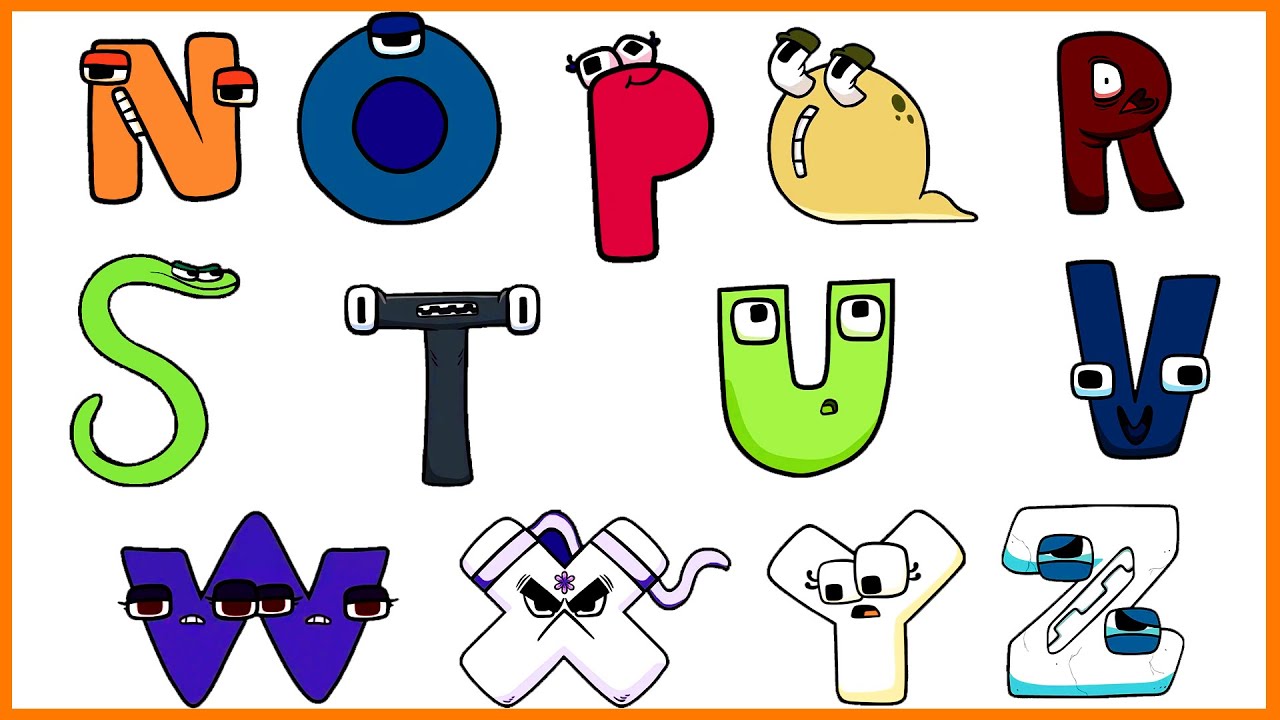 Alphabet Lore Snakes from Letter W (Z-A) - YouTube