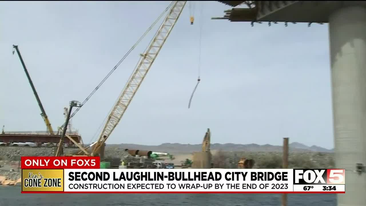 Construction underway on second Laughlin-Bullhead City bridge - YouTube