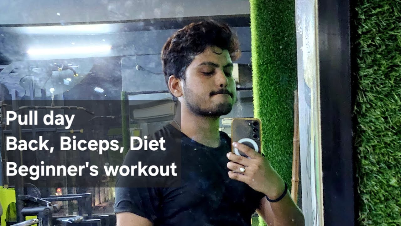 PULL DAY Back & Biceps Workout | Daily Gym Vlog | Beginner's Fitness ...