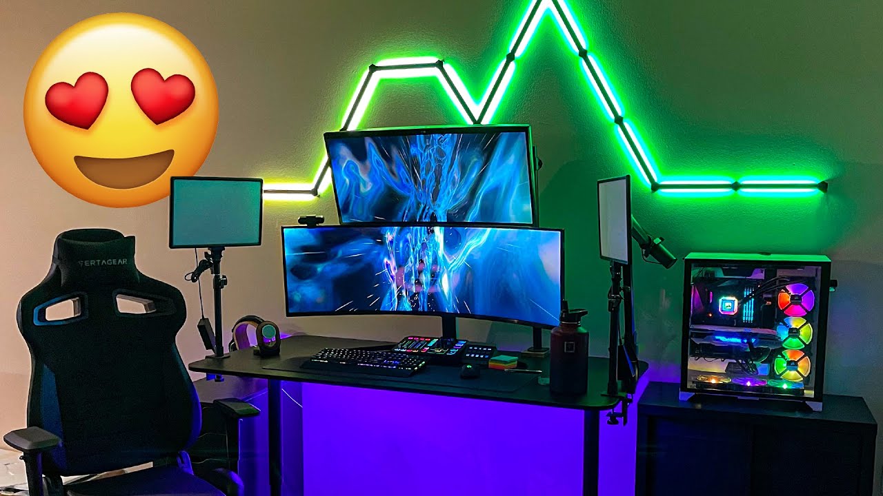 Unique Apartment Setup Tour 2022 (w/ 49" Curved Ultrawide) - YouTube