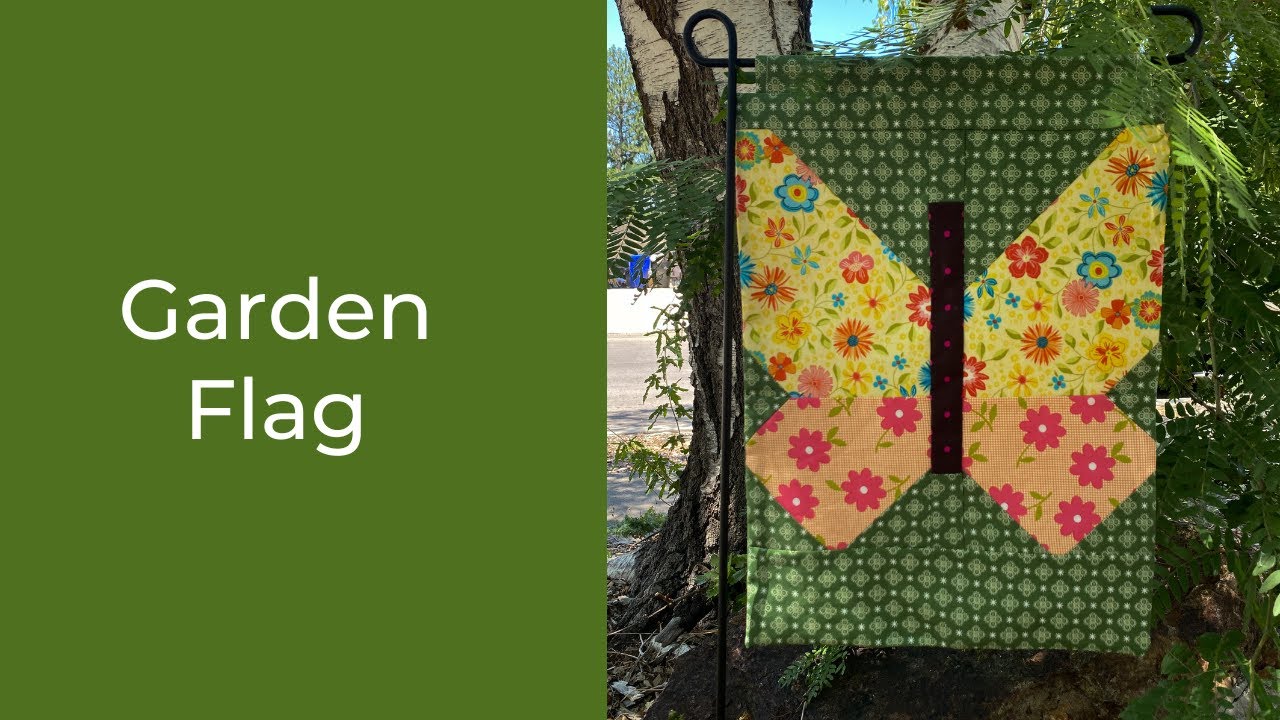 How to Make a Garden Flag - YouTube