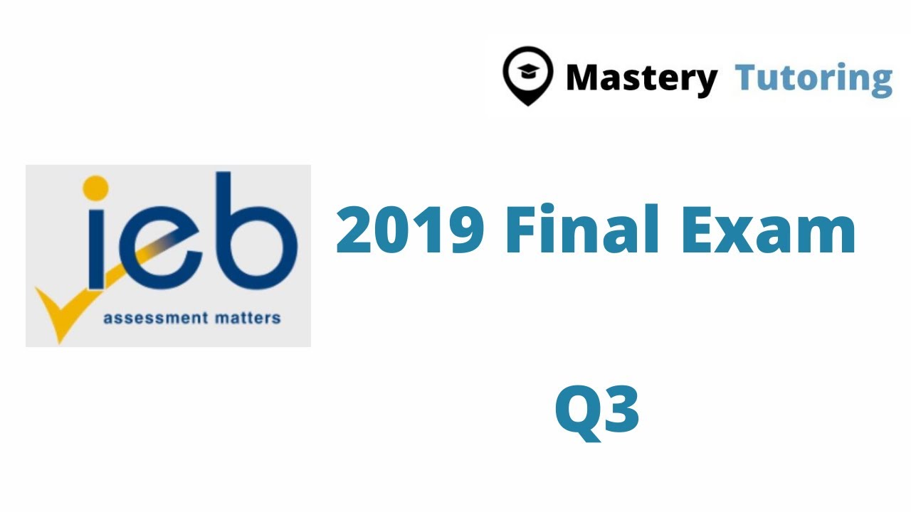 2019 IEB Final Exam paper 1 - Sequence & Series#OnlineLearningSA - YouTube
