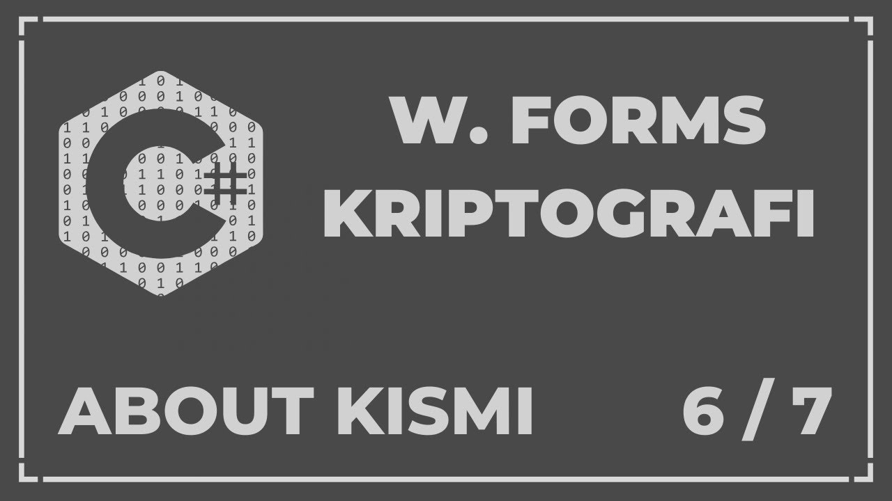 C# Windows Forms Kriptografi Projesi | About MessageBox | Ders 6 - YouTube