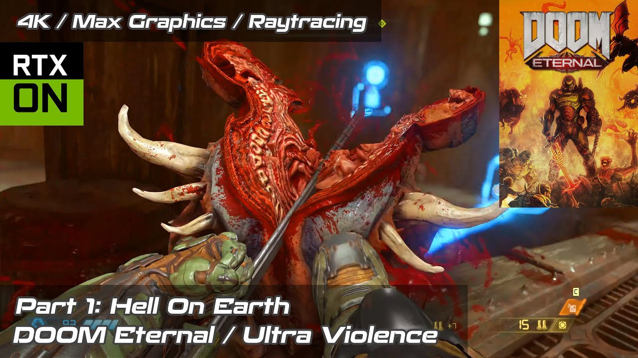 Doom Eternal | Hell on Earth | Ultra-Violence | 4K Max Graphics, Full ...