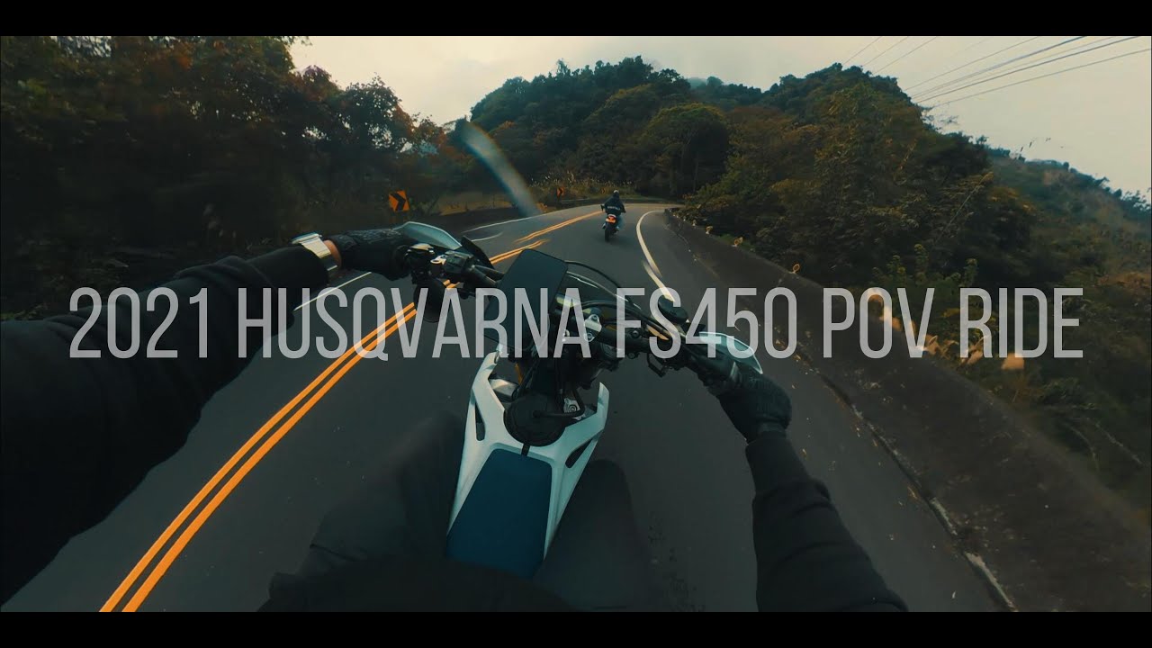 2021 Husqvarna FS450 First ride on mountain road - YouTube