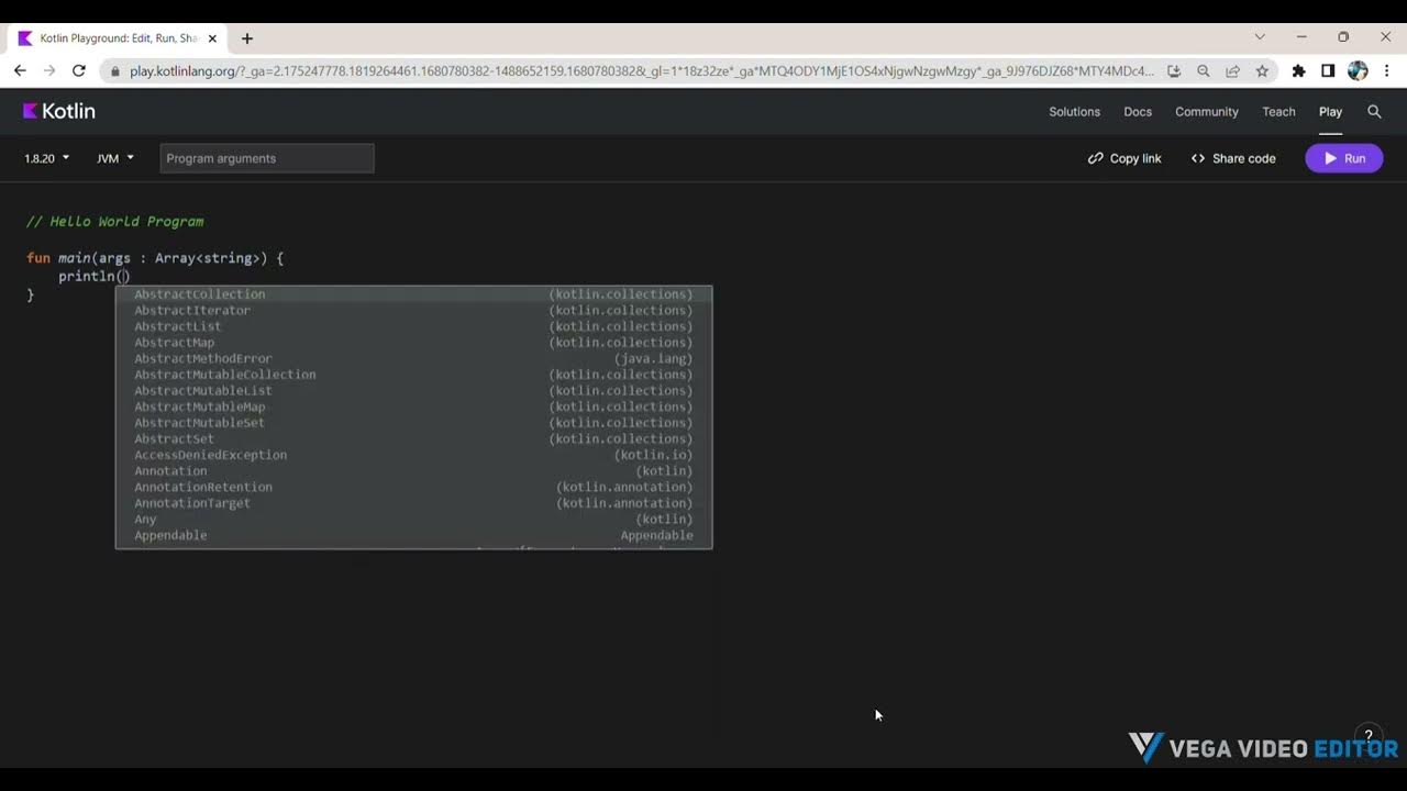 Kotlin (Programming Language) Project 1: 'Tutorial for Beginners' Created by Trishanth Kumar ...