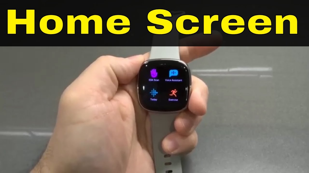 How To Go Back To Home Screen On Fitbit Sense-Super Easy Tutorial - YouTube