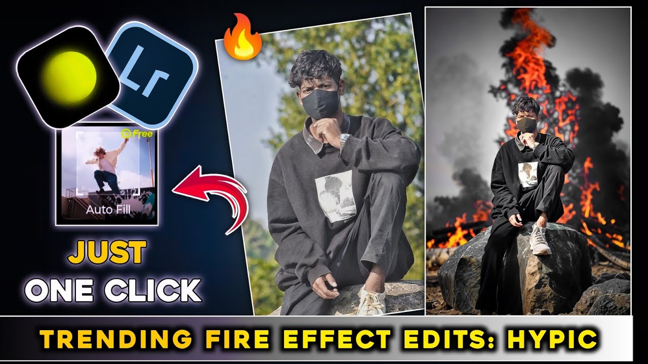 Trending Fire Effect Edits: Hypic & Lightroom Tutorial 2025 🔥📸" - YouTube