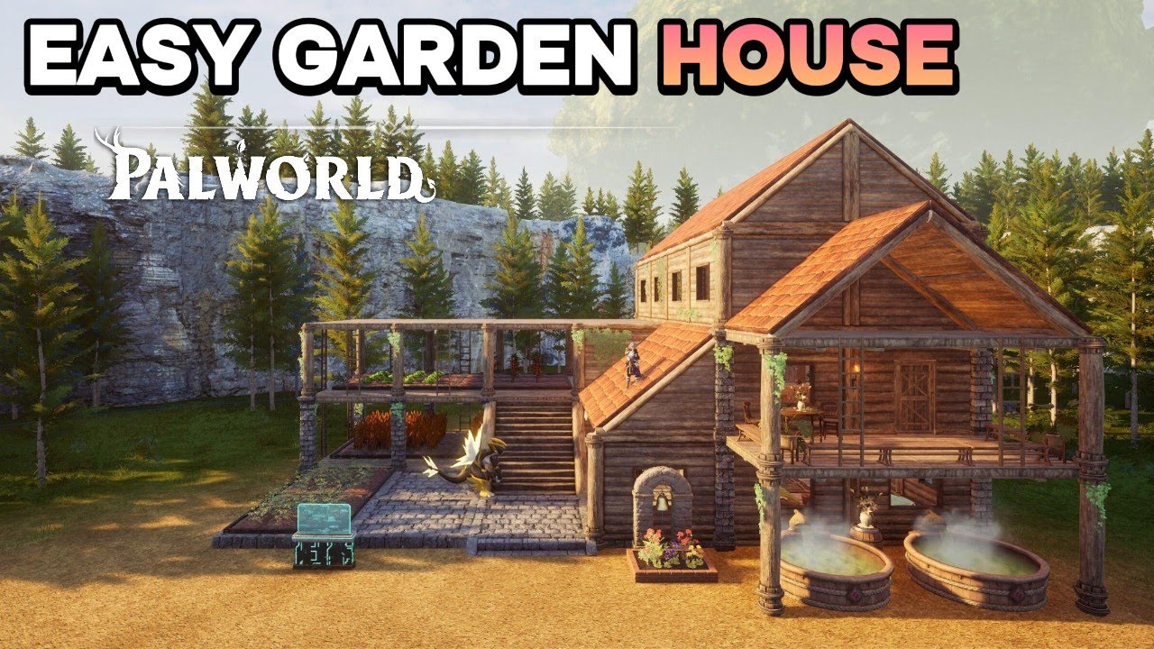 Palworld: How to build an Easy Midgame Farmhouse Base - YouTube