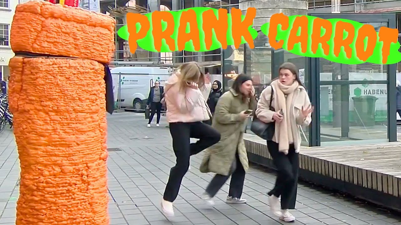 The carrot is a good aerobics teacher ! Angry carrot prank ! - YouTube