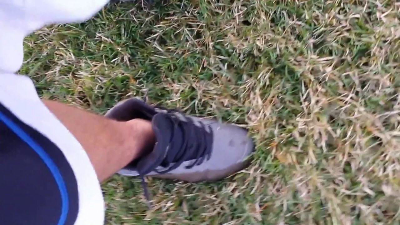 Fila high top shoe mud and wheelbarrow test - YouTube