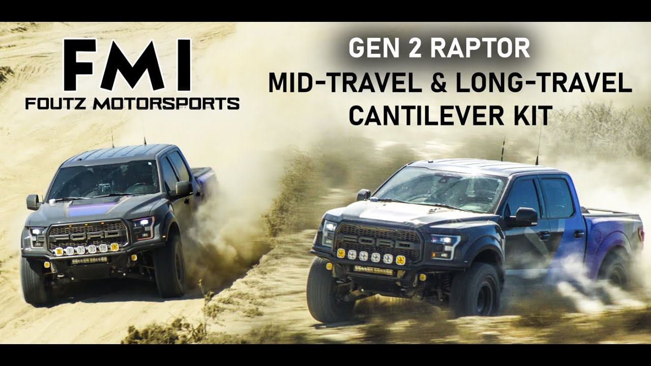 Gen 2 Raptor with Mid-Travel & Long Travel Cantilever Kit by Foutz ...