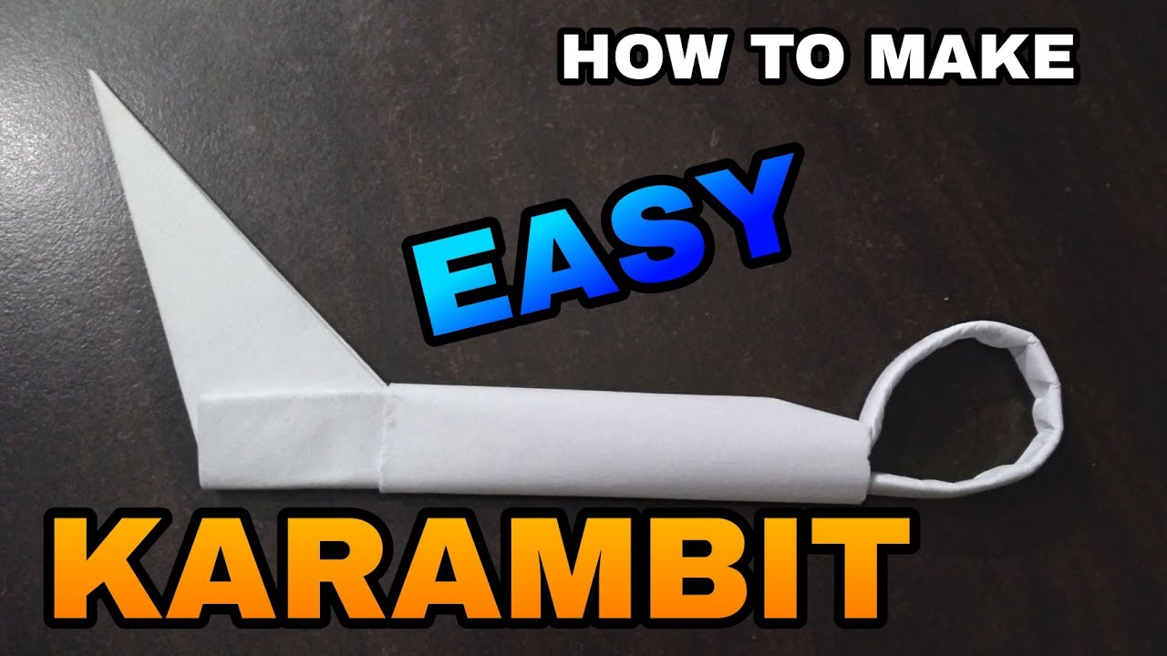 Making a Karambit from paper | How to make a karambit out of paper ...