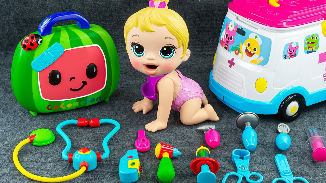 75 Minutes with Pinkfong Doctor Set Unboxing, Satisfying Ambulance Play ...