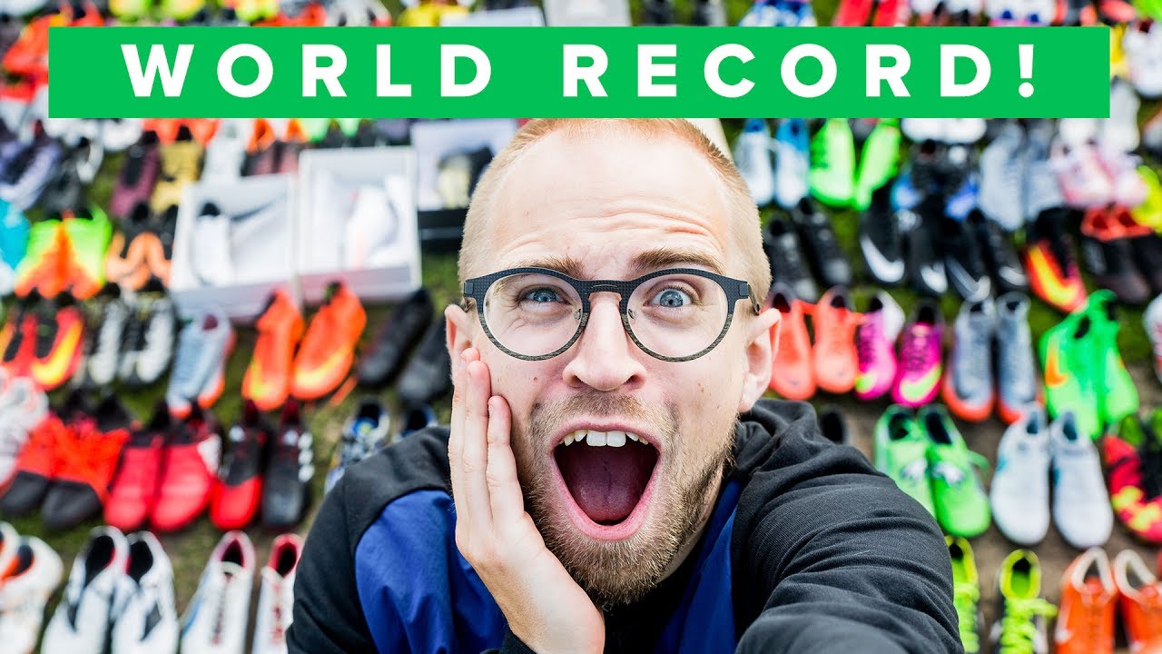 WORLDS BIGGEST FOOTBALL BOOT COLLECTION worth 210,000$ - YouTube