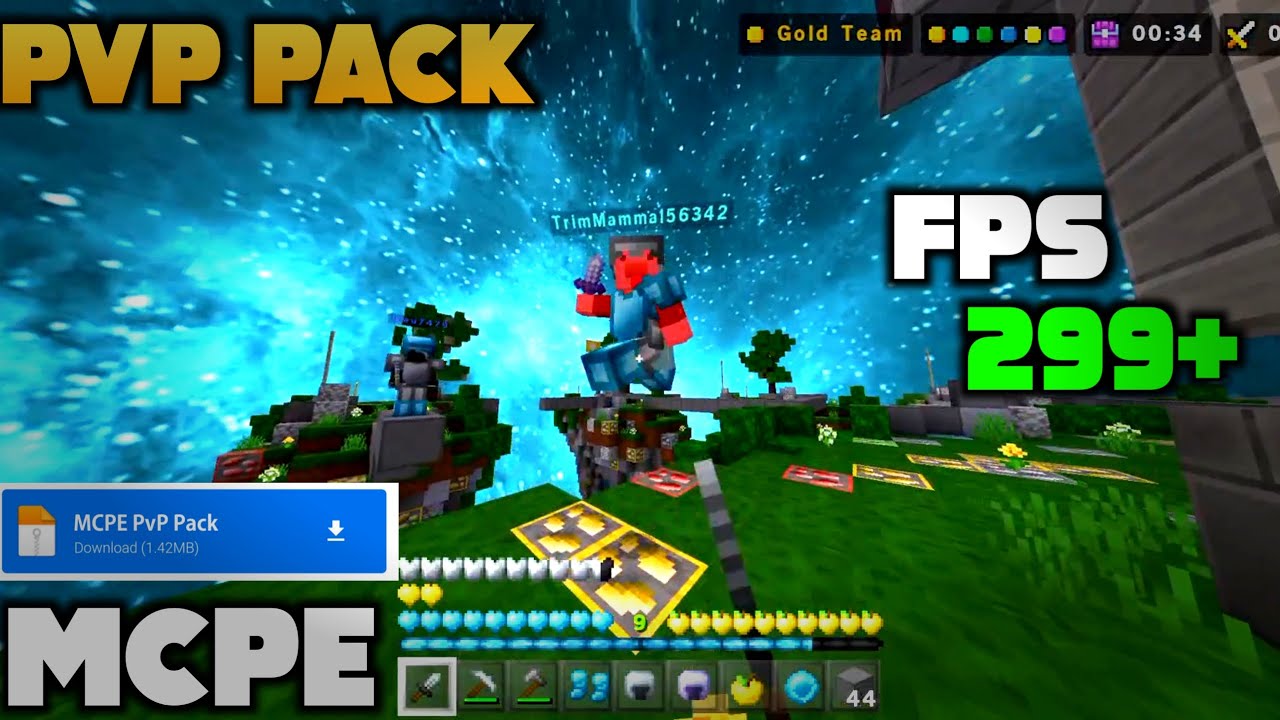 PvP Pack for Minecraft Pocket edition | Best Mcpe PvP Pack | Fps Boost ...