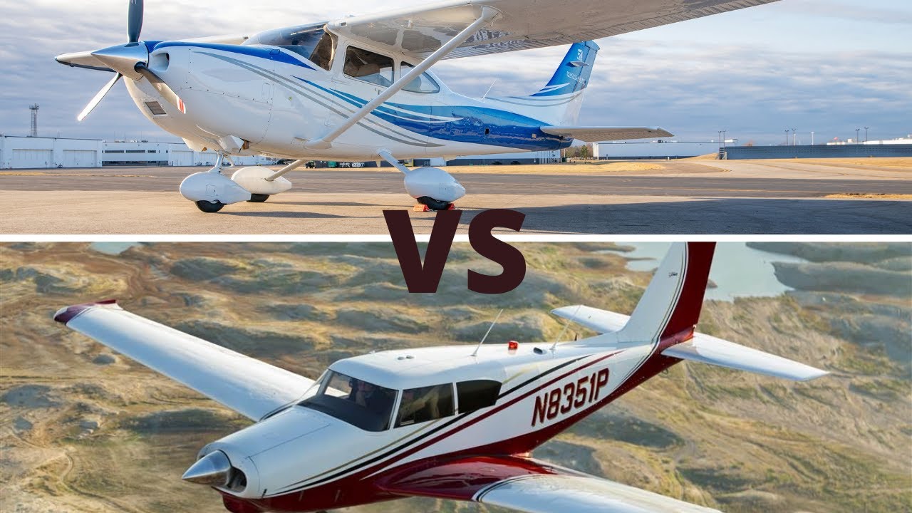 Cessna 182 Skylane VS Piper Comanche - YouTube