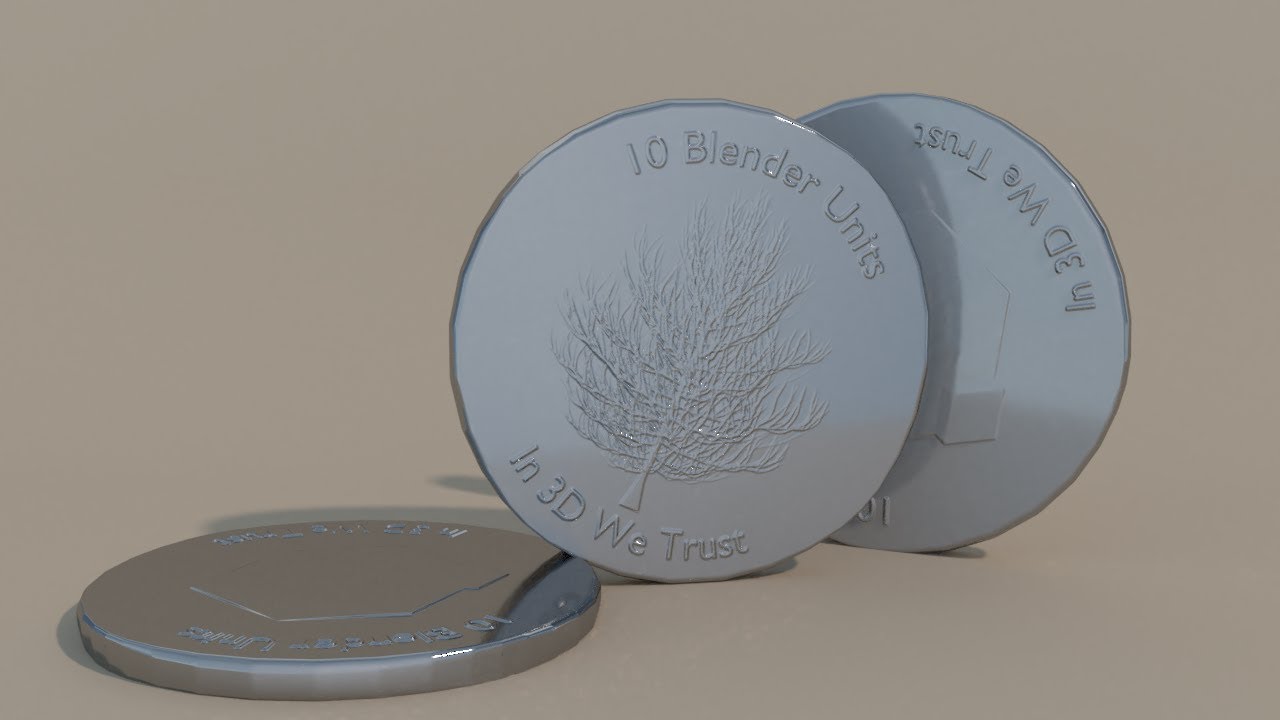 02 Bas Relief Technique (coin) Blender 3D - YouTube