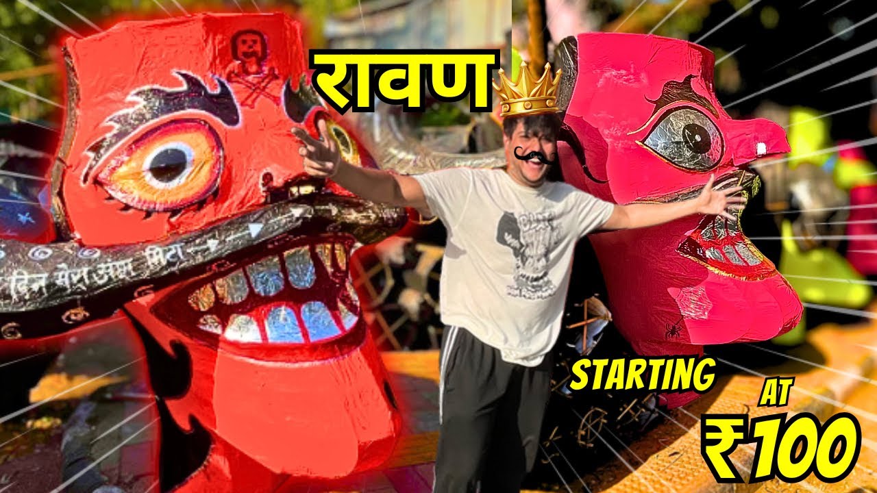 Ravan kaise banate hain? Ravan starting at Rs.100 only /Ravan market ...