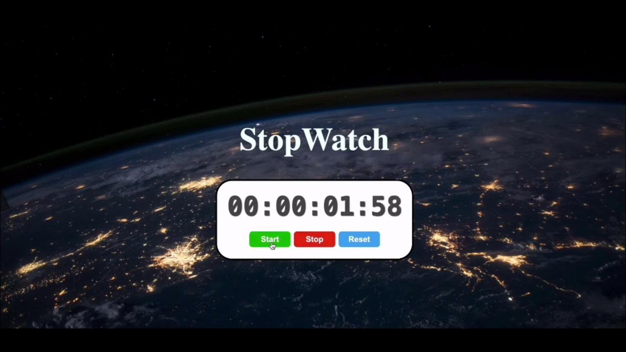 React.js||Project: Stop_Watch using react.js || - YouTube