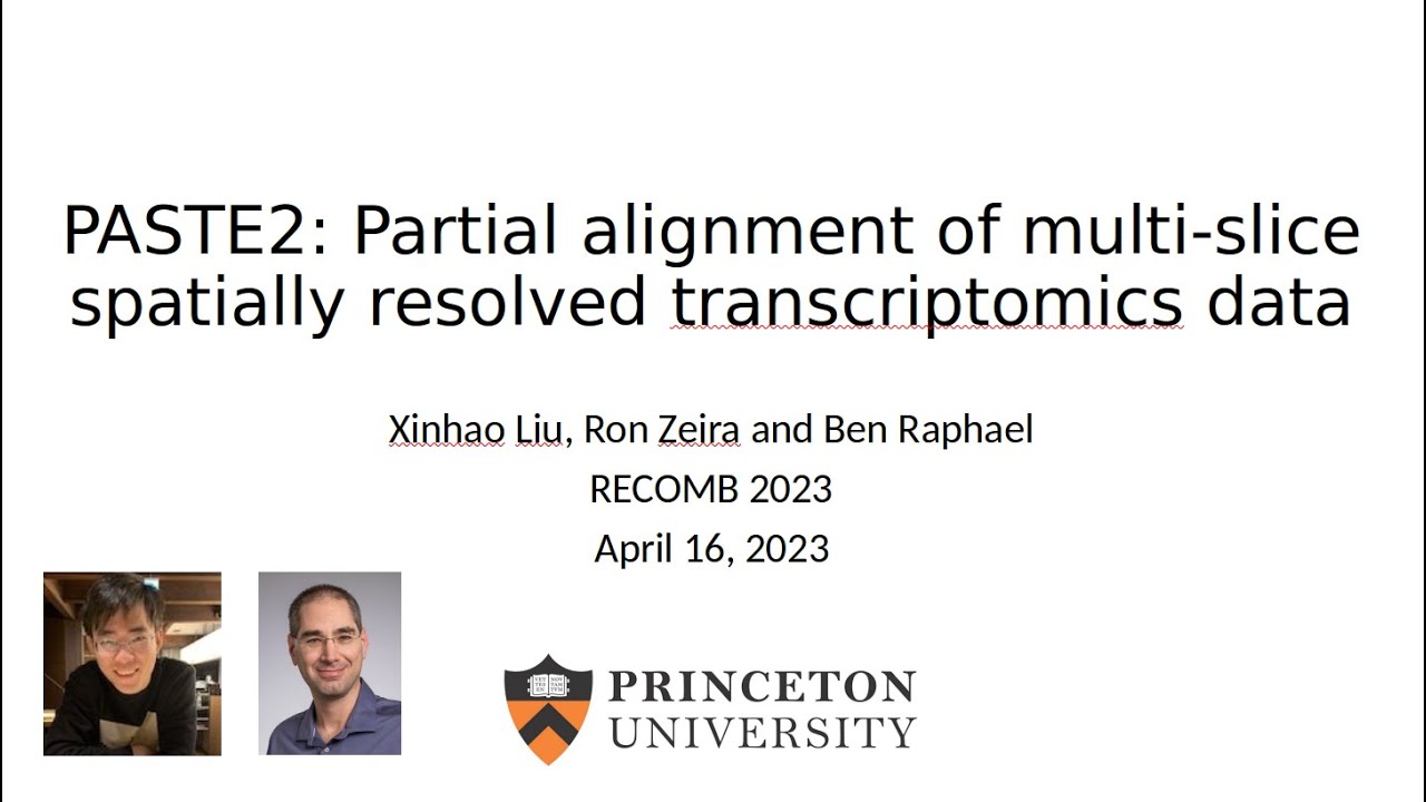 B Raphael. PASTE2: Partial alignment of multi-slice spatially resolved transcriptomics data ...