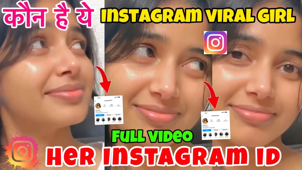 कौन है ये Instagram Viral girl | Instagram vira Girl Full video Her ...