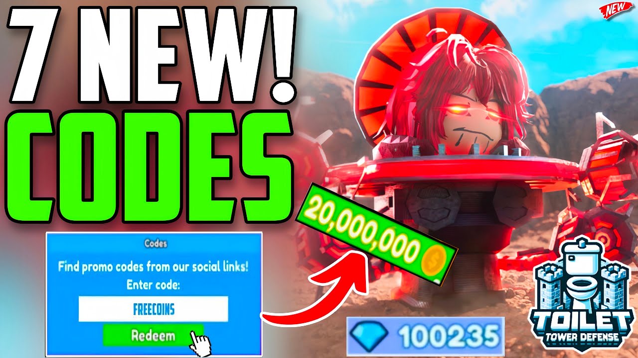 [EP-76 PART 1] UPDATE!! *NEW* CODES⚠️TOILET TOWER DEFENSE ROBLOX CODES ...