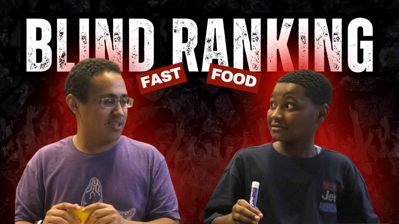 Blind Ranking Fast Food with Aiden and Adam - YouTube
