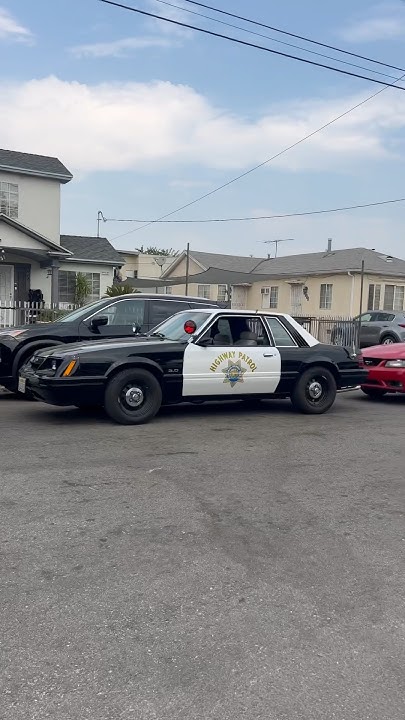 1986 Ford Mustang CHP SSP - YouTube