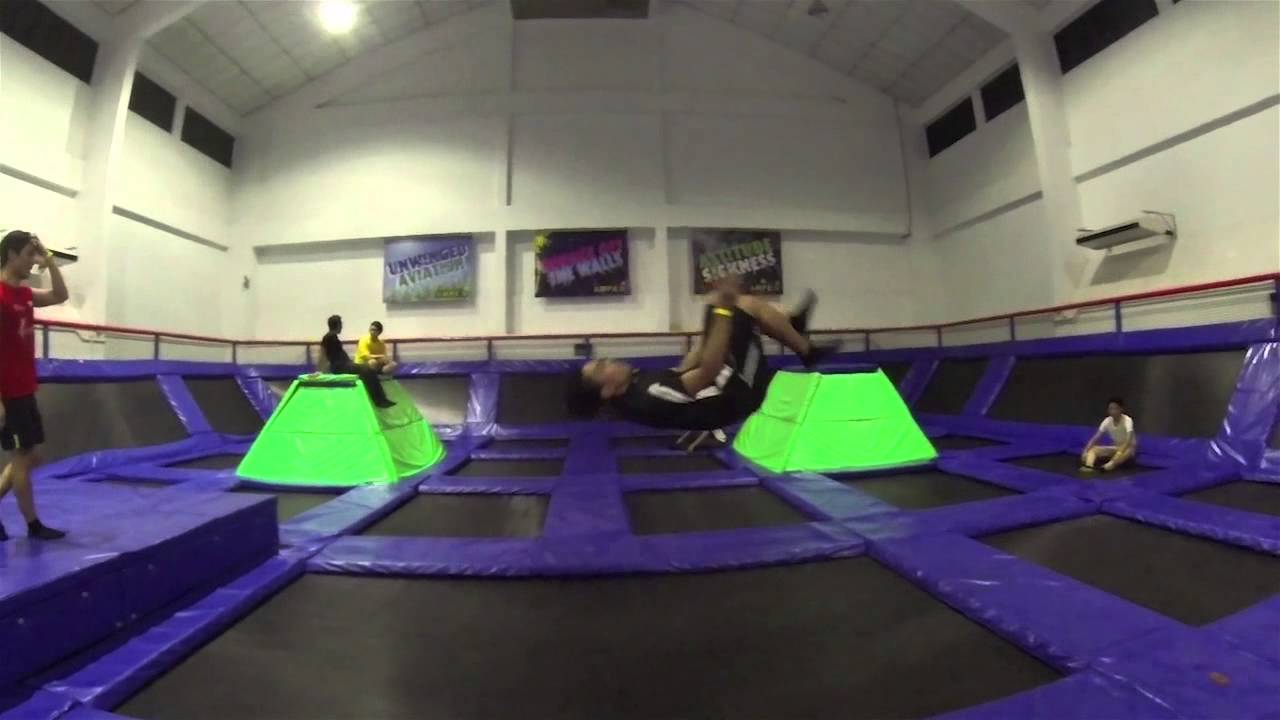 Rink Crew at AMPED Trampoline Park, Jurong - YouTube
