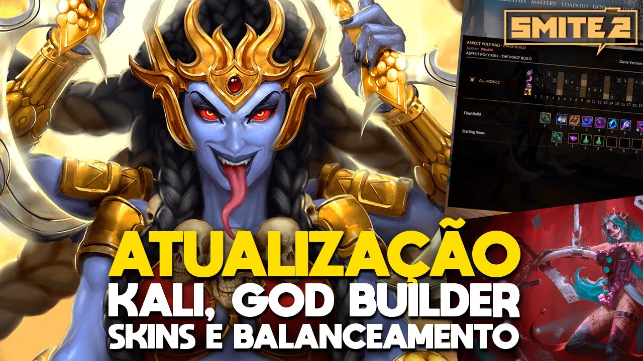 SMITE 2: ATUALIZAÇÕES DO OPEN BETA 8! KALI, GOD BUILDER, NOVAS SKINS E ...