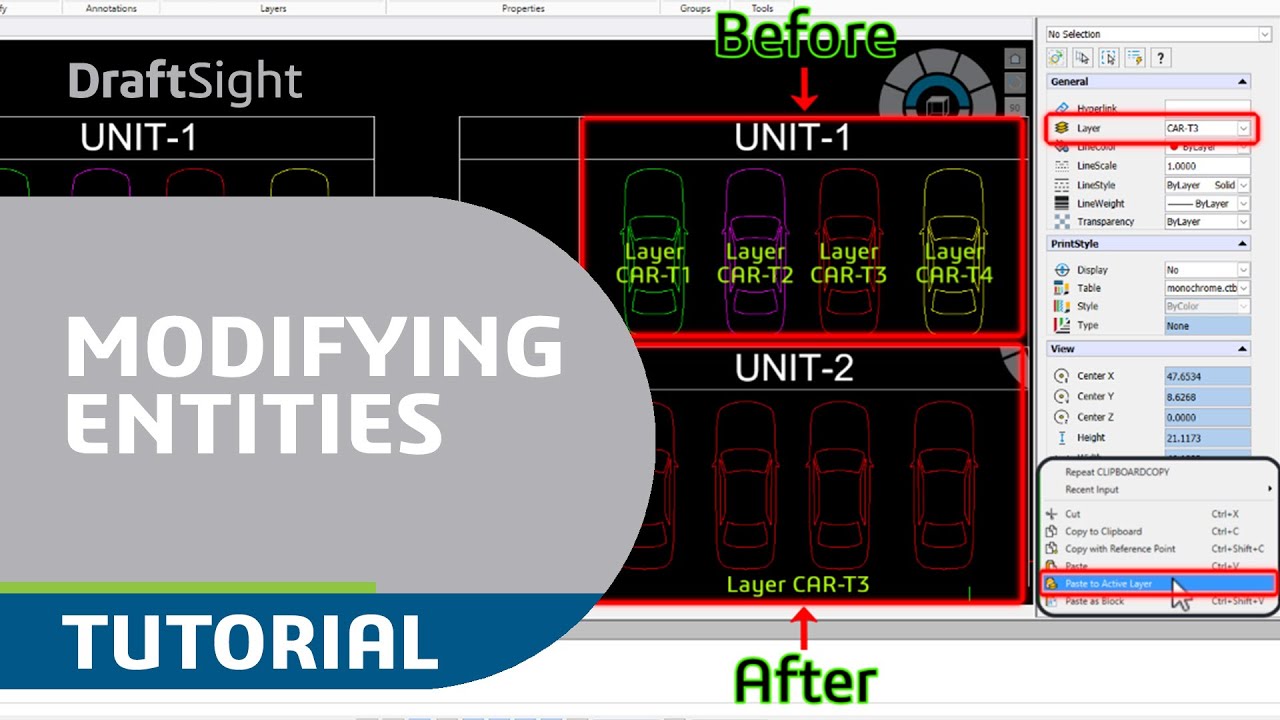 Copy Entities to Clipboard & Paste them to Active Layer Using Mouse Button - YouTube